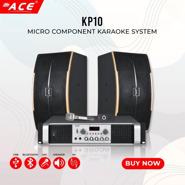 ACE K10 Amplifier and KP-10 Micro Component Karaoke System Set | Lazada