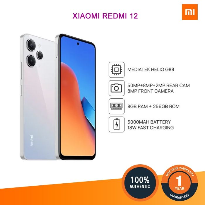 Xiaomi Redmi 12 8GB + 256GB Global Version | Lazada PH