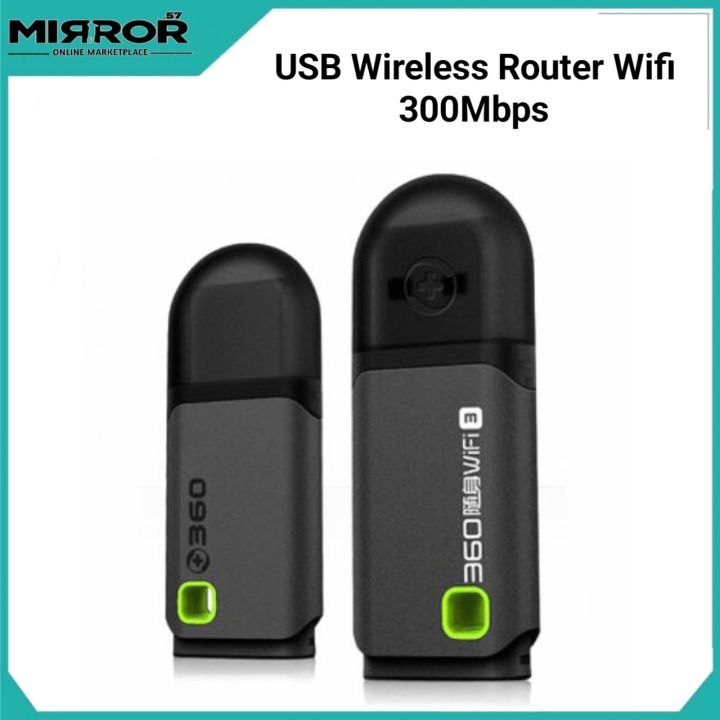 Usb Wireless Adapter 300mbps Router Wifi Penyebar Sinyal Wifi Di Pc 3968