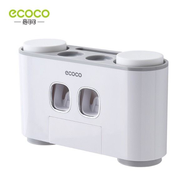 ecoco อุปกรณ์เก็บแปรงสีฟัน ที่บีบยาสีฟัน อัตโนมัติ E1802 | Lazada.co.th