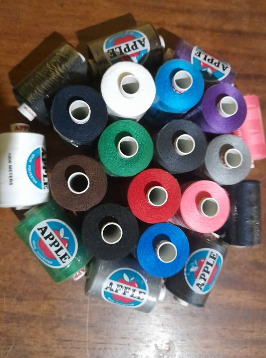 SEWING THREAD/SINULID 1000 METERS LONG APPLE SPUN POLYESTER | Lazada PH