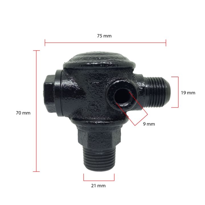 Check Valve One Way Kompresor Angin 1/2 - 2 HP Bahan Besi | Lazada ...