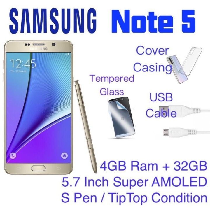 Samsung Galaxy Note 5 - S Pen 4GB RAM 32GB64GB ROM 5.7นิ้ว Android Smartphone | Lazada.co.th
