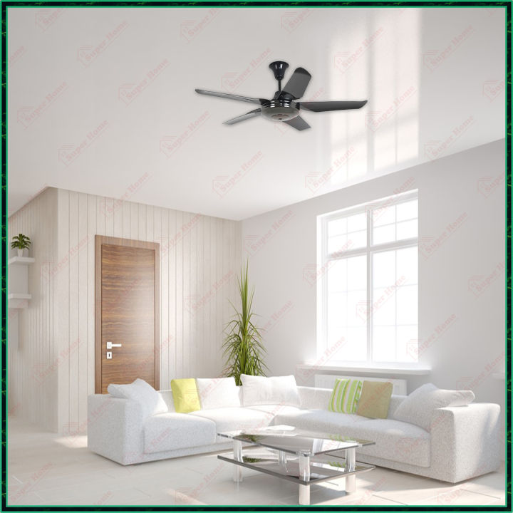 Rubine Remote Control Ceiling Fan RCF-VETTA46-5B-GM 46 Inch 4-Speed (Gun Metal) / 56 inch DC ...