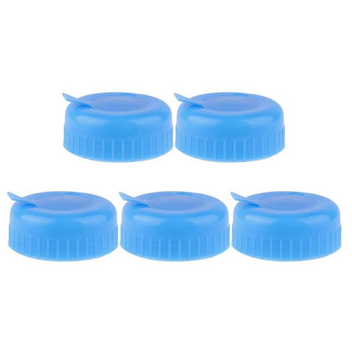 Water Jug Cap 5 Pack Plastic Water Bottle Cap Blue Gallon Drinking ...