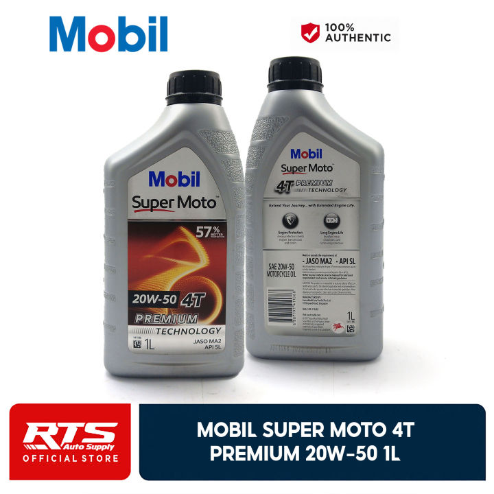 Mobil Super Moto 4T Premium Technology 20w-50 1L | Lazada PH
