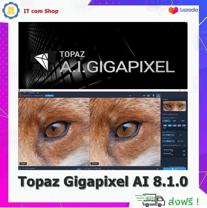 Topaz Gigapixel AI 8.4.2 FULL โปรแกรมเพิ่ม และปรับความละเอียดภาพ ถาวร ...