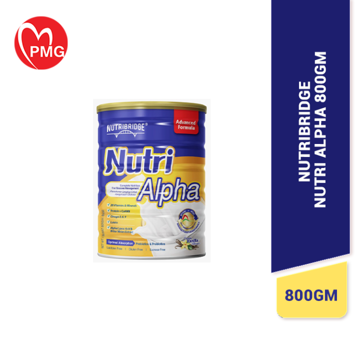 [NUTRIBRIDGE] Nutri Alpha 800gm - Blood Glucose Management | Lazada