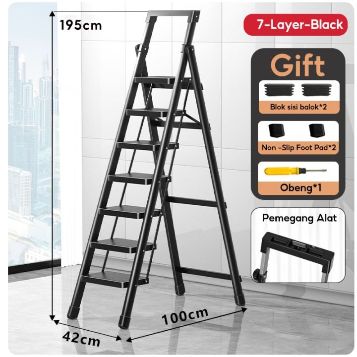 Tangga lipat Folding ladder tangga lipat ukuran 1.8 meter Tangga lipat ...
