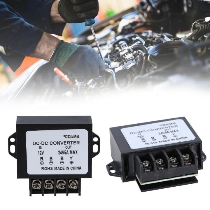 12V Step Up to 24V Boost Converter 5A 120W Voltages Regulator Power Converter Waterproof Module ...