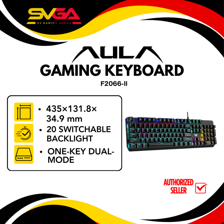 Aula F2066-II Wired Mechanical Gaming Keyboard | Lazada PH