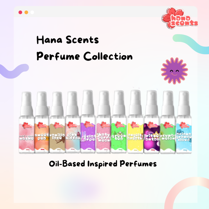 Hana Scents - 20ml Hana Scents Perfume Collection, Long Lasting Oil ...