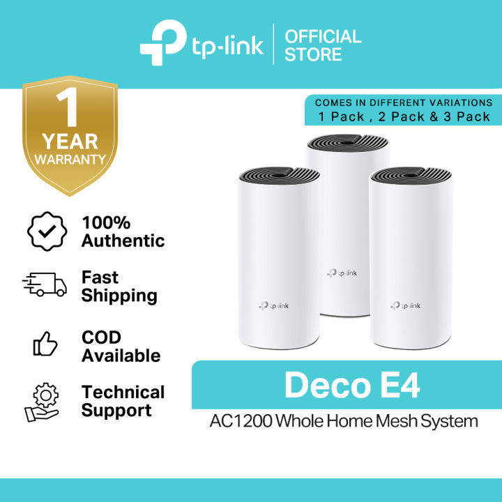 TP-Link Deco E4 AC1200 Whole Home Mesh Wi-Fi System WiFi Router | Lazada PH