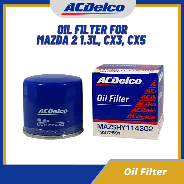 ACDelco Oil Filter for Mazda 2 1.3L, Mazda 3 / Mazda 323, CX3, CX5 GAS ...