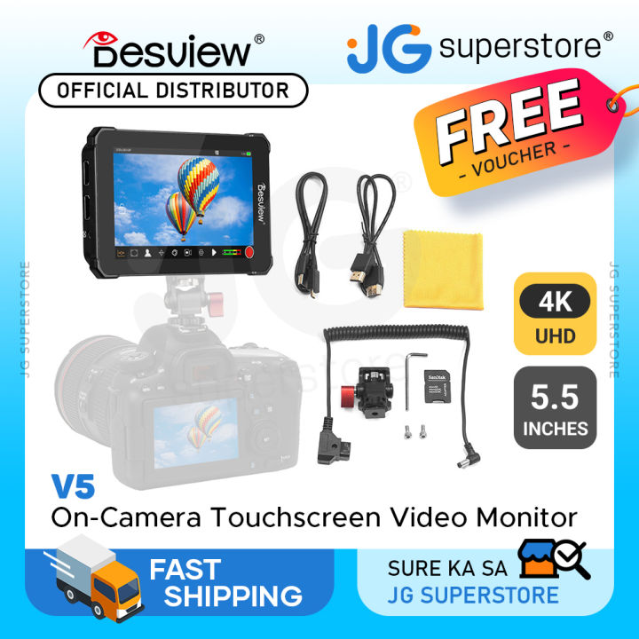 Desview / Bestview V5 5.5" HDR On-Camera Touchscreen Video Monitor with ...