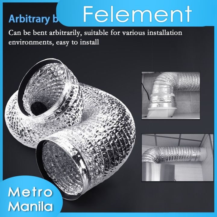 Aluminium Foil Ducting Hose Air Ventilation Pipe Hose Aluminum Foil ...