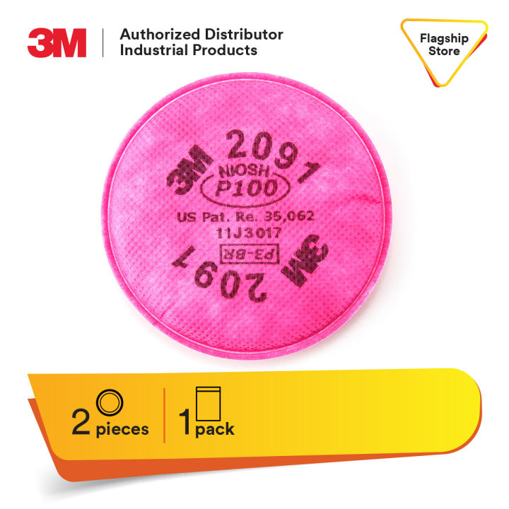 3M™ Particulate Filter 2091, P100, (2pcs/pack) | Lazada Singapore