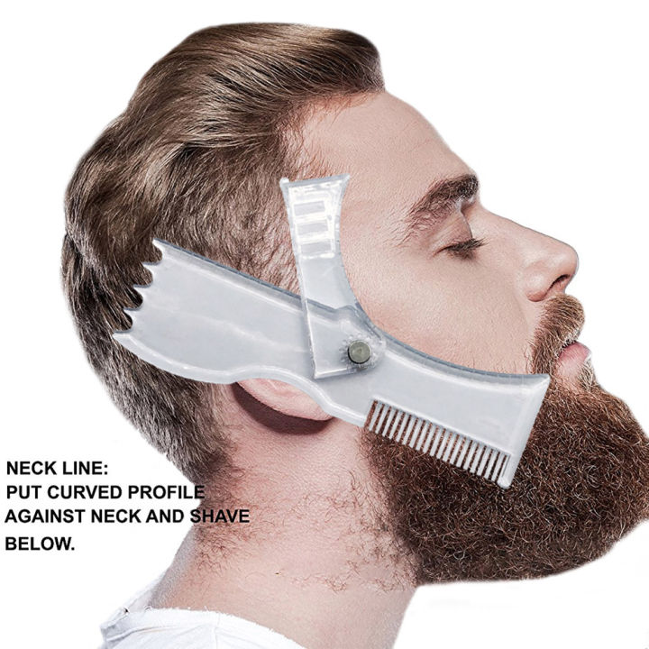 Beard Shaping Tool Trimming Template Guide for Shaving Stencil With ...