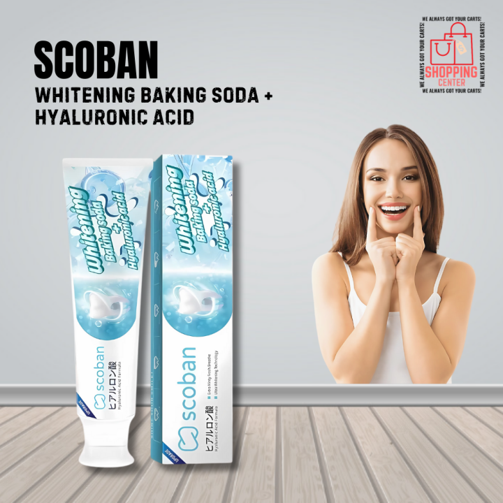SCOBAN WHITENING TOOTHPASTE - Baking Soda + Hyaluronic Acid | Lazada PH