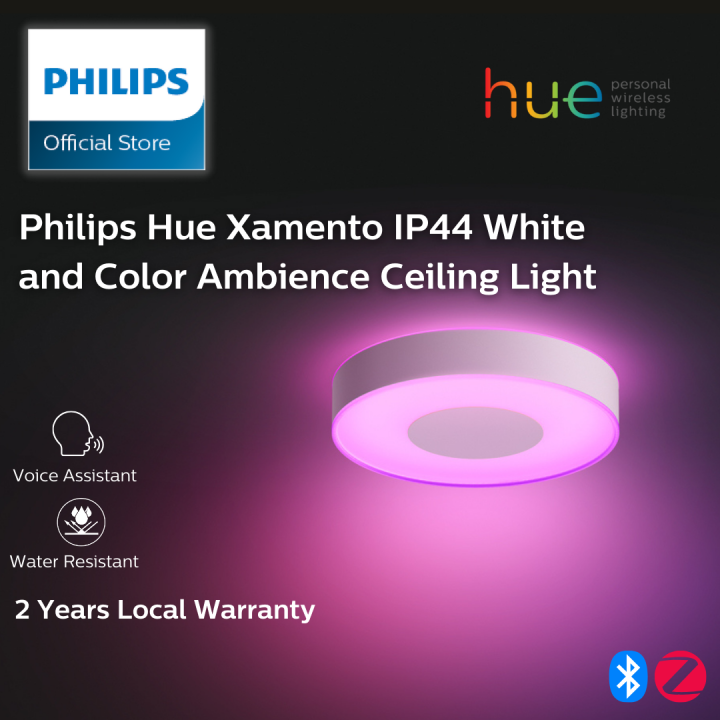 Philips Hue Xamento Smart Ceiling Light - White and Color Ambience with ...