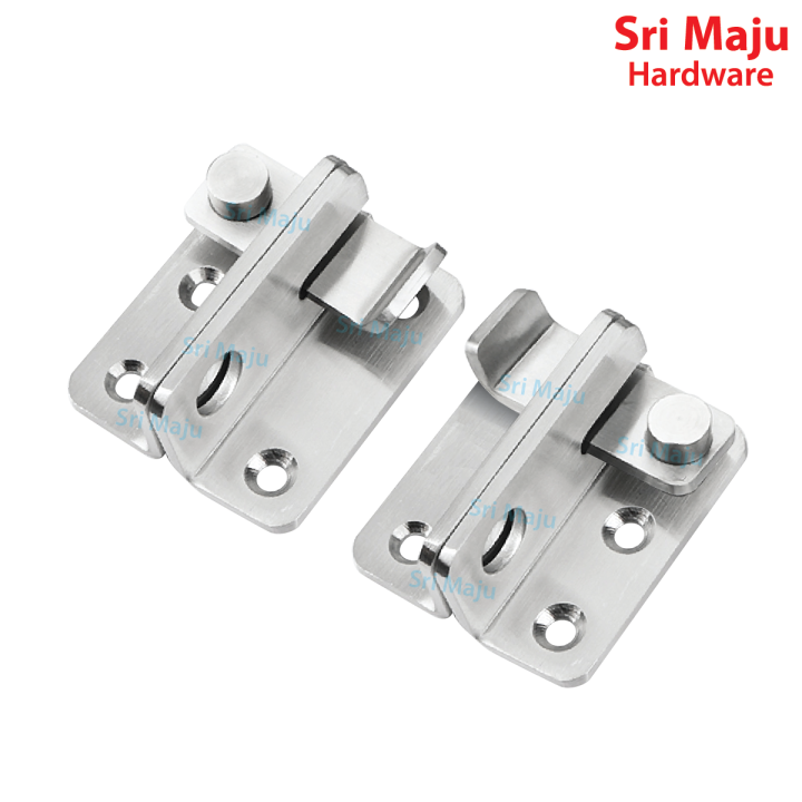 MAJU FSL 62mm Stainless Steel Flip Door Latch Pad Lockable Bolt Latch ...