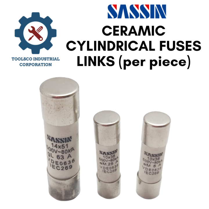 SASSIN CERAMIC CYLINDRICAL FUSES LINKS (per piece) | Lazada PH