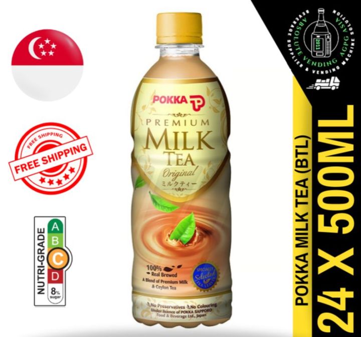 POKKA Premium Milk Tea 500ML X 24 (BOTTLE) | Lazada Singapore