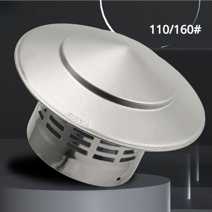 [Local Shipment]110/160MM Stainless Steel Roof Pipe Exhaust Hood ...