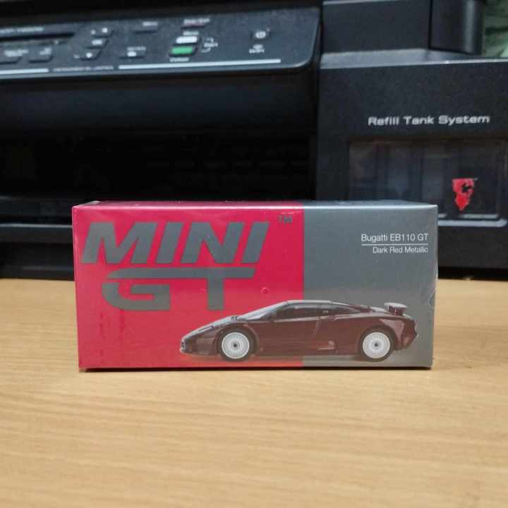Mini GT #806 Bugatti EB110 GT (Dark Red Metallic) DIECAST | Lazada PH