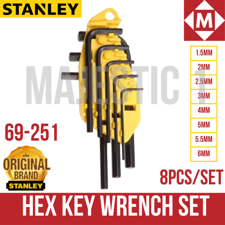 Stanley Allen Hex Wrench Set 8pc 1.5 to 6mm (69-251) | Lazada PH