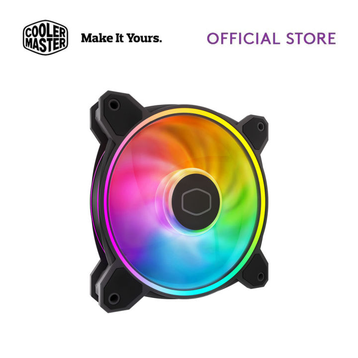 Cooler Master MasterFan MF120 Halo2 RGB Dual Loop ARGB LED Rings CPU ...