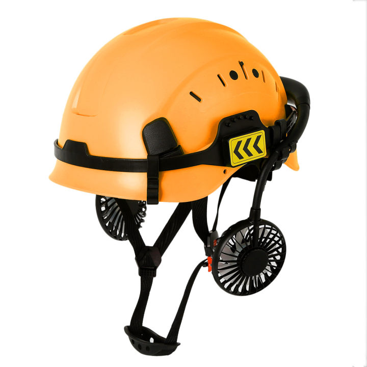 【New release】 Abs Safety Helmet With Fan Climbing Steeplejack Worker ...
