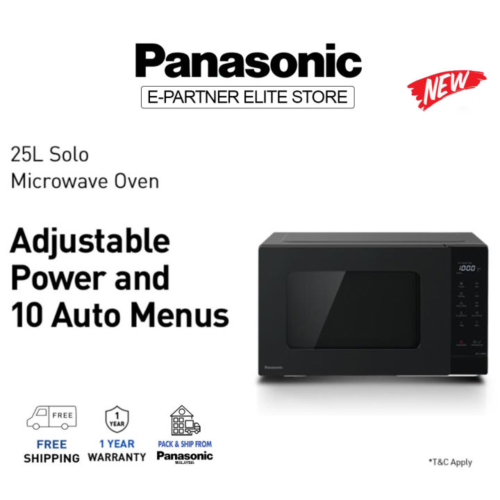 PANASONIC NN-ST34 25L SOLO MICROWAVE OVEN NN-ST34NBMPQ | Lazada