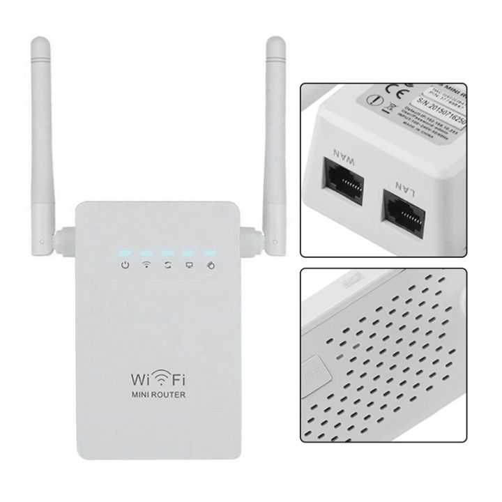 Wireless Router Repeater 300Mbps Home High-Power Through-Wall Smart ...