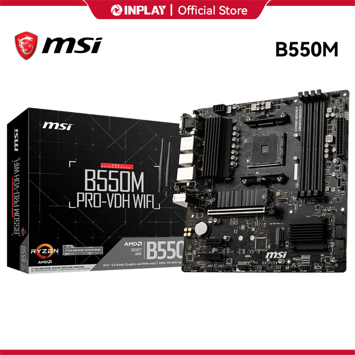 MSI B550M PRO VDH WIFI MATX Motherboard AMD B550 Chipset DDR4*4 RAM ...