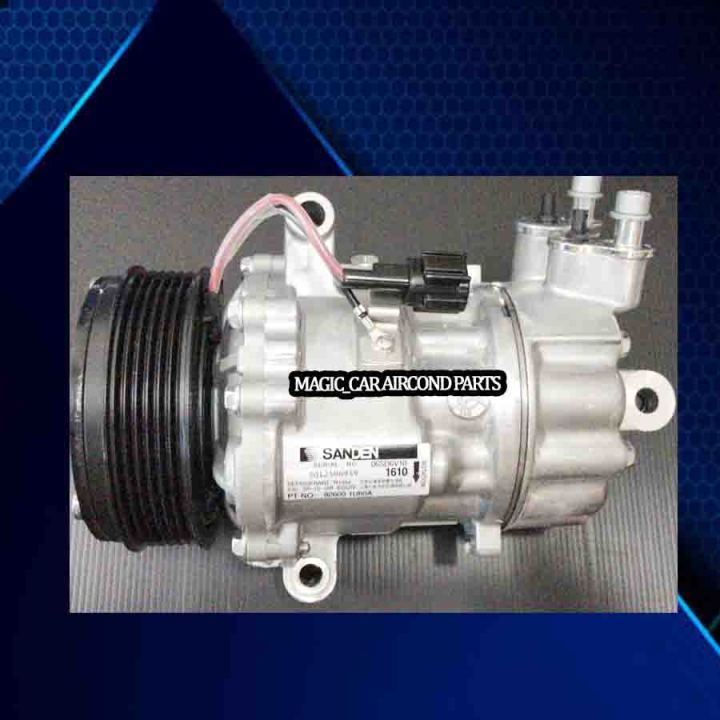 NISSAN SYLPHY OLD MODEL 6PK CARSONIC TO SANDEN CHINA ORIGINAL COMPRESSOR/ KOMPRESOR (CAR AIRCOND ...