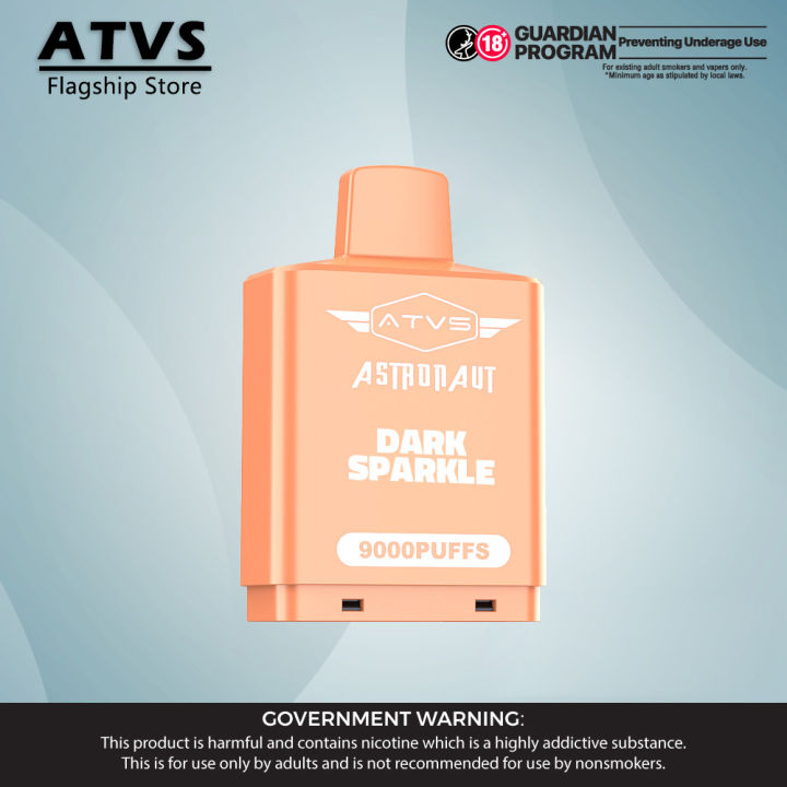 ATVS 9000 Puffs Disposable Pods Vape Mods 3% NIC DARK SPARKLE | Lazada PH