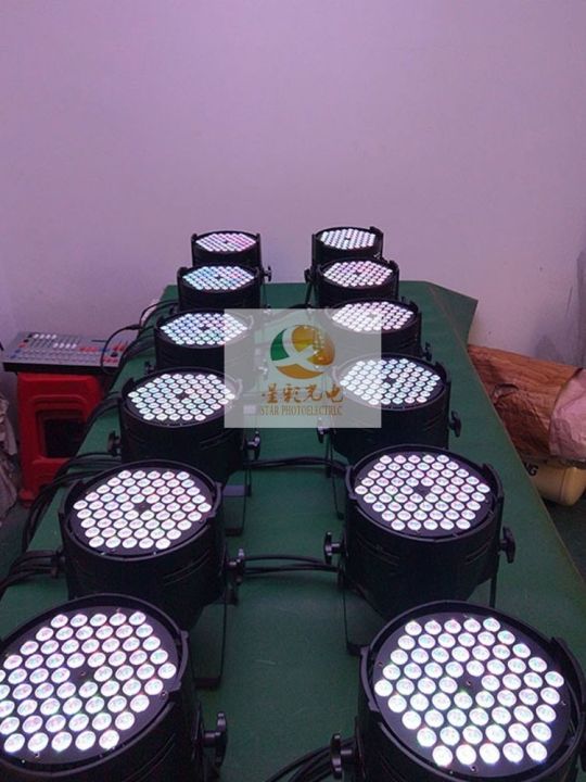 led 54 pcs 3w par light split cross flow motherboard full four-in-one ...