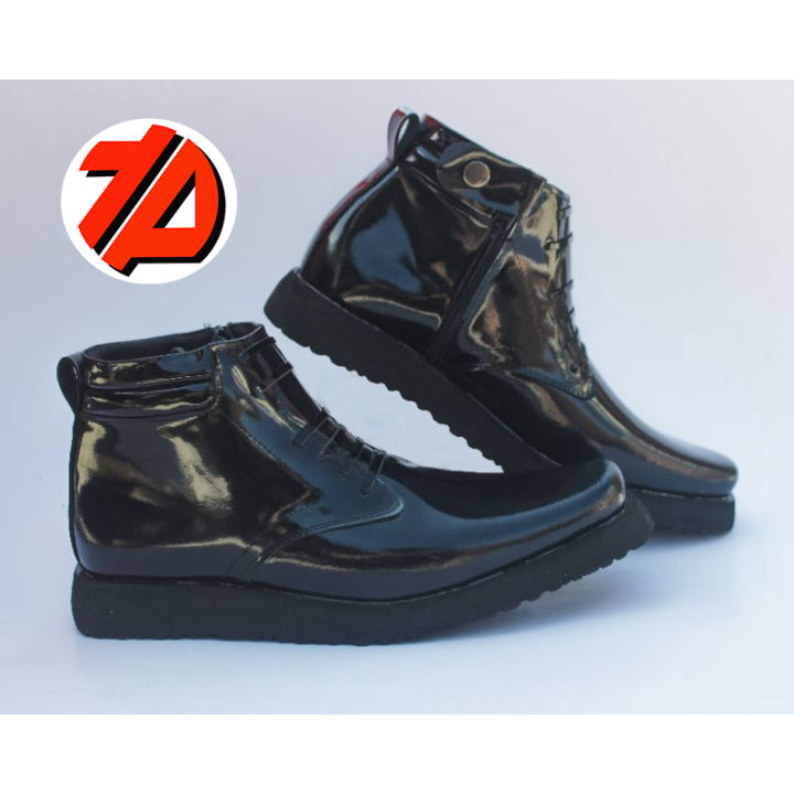 SEPATU PDH TNI POLRI DISHUB POLPP KILAP ANTI SEMIR SOL DATAR KEREN ...