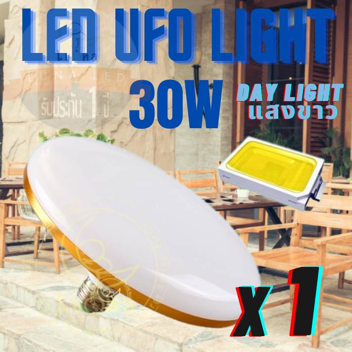 LED UFO Light E27 หลอดไฟ UFO หน้ากว้าง 13.5 เซนติเมตร ให้แสงสว่างรอบ ...