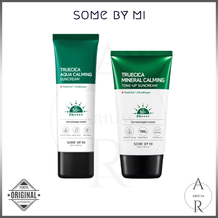 SOME BY MI Truecica Aqua / Mineral Calming Tone up Suncream 50ml SPF50 ...