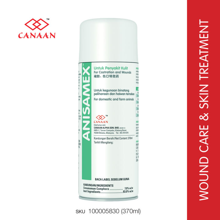 ANISAMEX Wound Care Aerosol Spray Treatment for Animals After ...