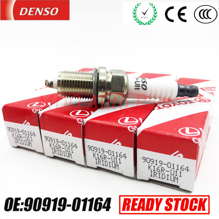 4pcs 90919-01164 K16R-U11 Spark Plug fit for Toyota 4Runner Tacoma ...