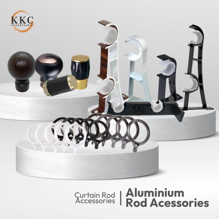 KKC Curtain Aluminum Rod Accessories/Single Bracket/ Double Bracket ...