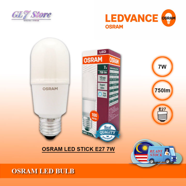 OSRAM LED VALUE STICK BULB 7W E27 220-240V | Lazada