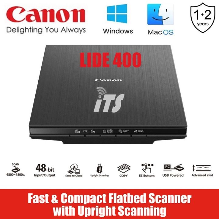 Canon LIDE 400 Compact Flatbed Scanner with Upright Scanning | Lazada