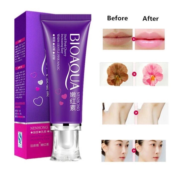 BIOAQUA Private Parts Whitening Body Cream Skin Lightening Pink Cherry ...