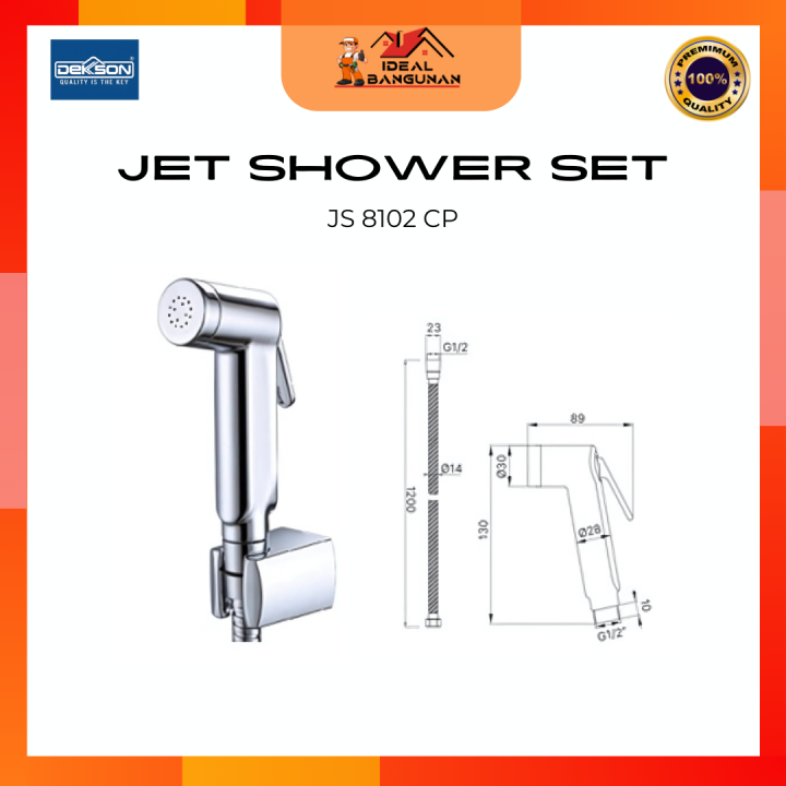 [READY] JET SHOWER SET DEKKSON JSS 8120 CP | KRAN CEBOK CLOSET DUDUK | Lazada Indonesia