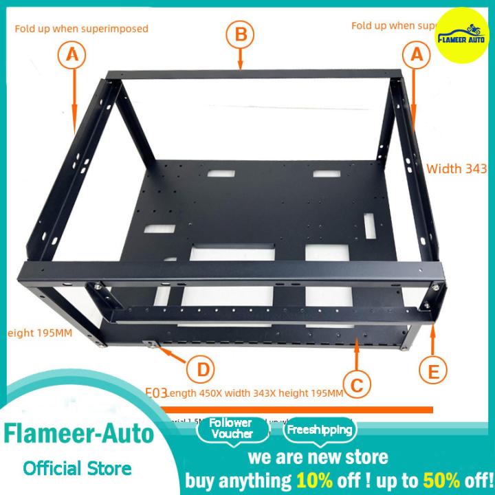 Flameer Open Computer Case PC Case Open Chassis Rack Stackable Stand ...