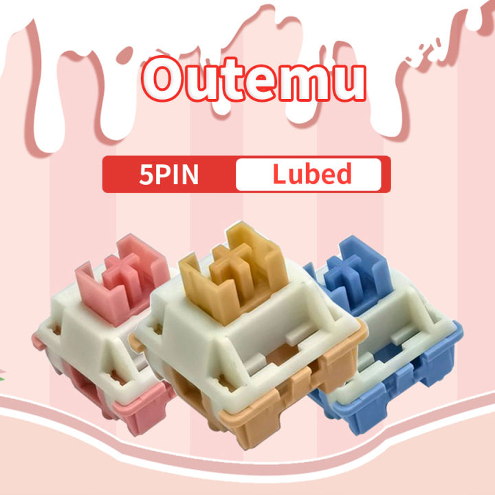 Outemu Switches Lubed Mechanical Keyboard Switch 5Pin Silent Tactile ...